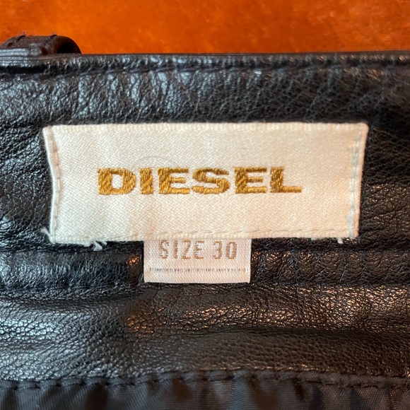 Diesel | Pants | Diesel Leather Pants | Poshmark